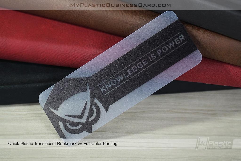 Quick Plastic Bookmarks - Plastic Business Cards 24 Hour Production ...